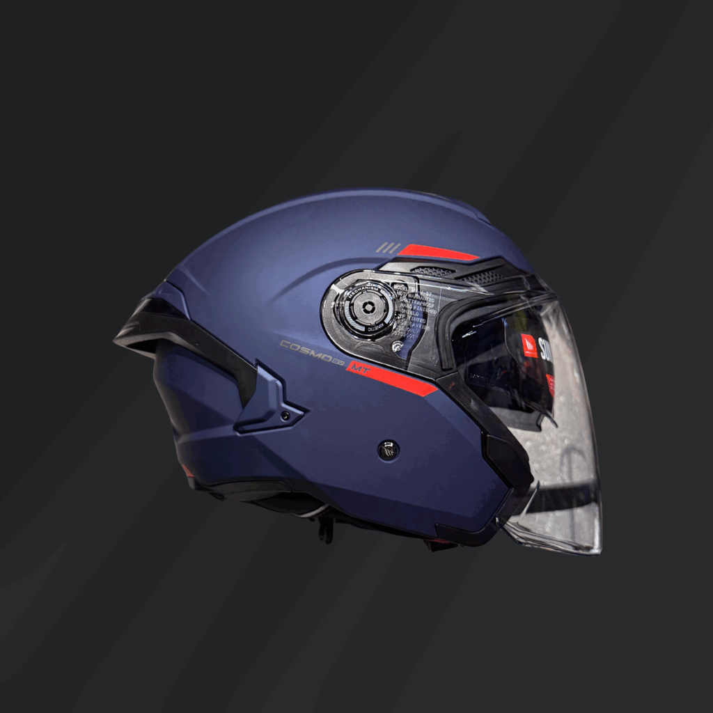 CASCO INTEGRAL MT COSMO SV SOLID A7 AZUL MATE